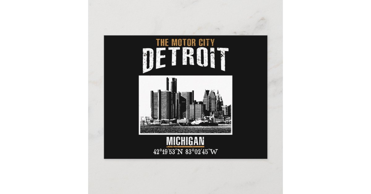 Detroit Postcard | Zazzle