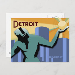 Detroit Postcard | Zazzle