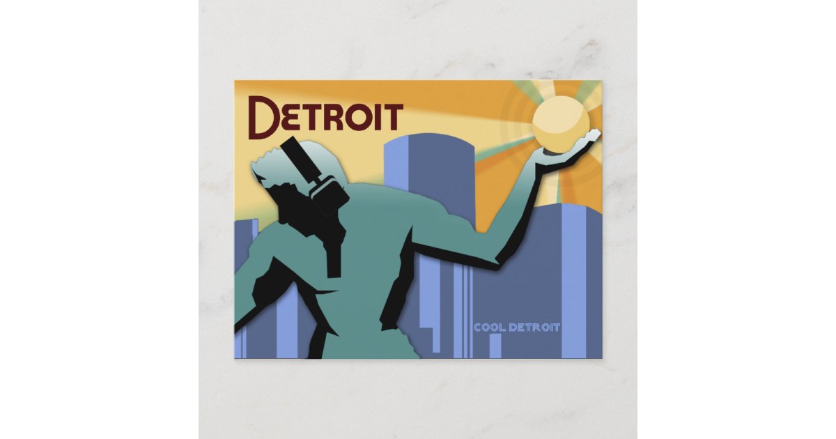 Detroit Postcard | Zazzle