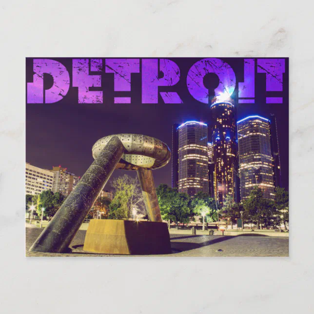 Detroit Postcard | Zazzle