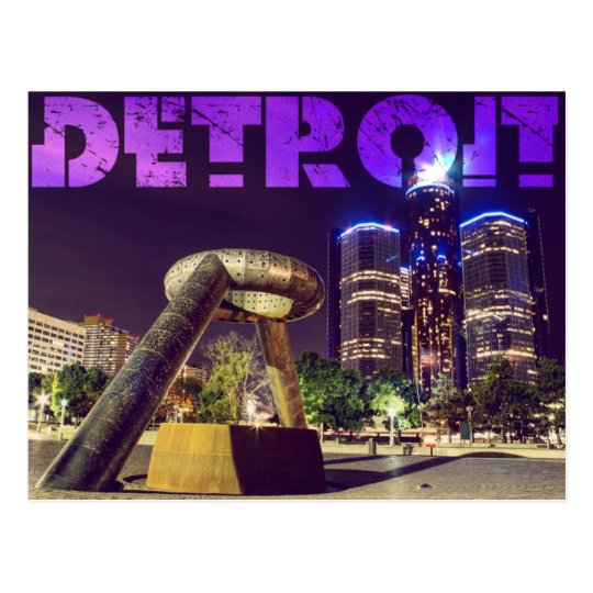 Detroit Postcard | Zazzle.com