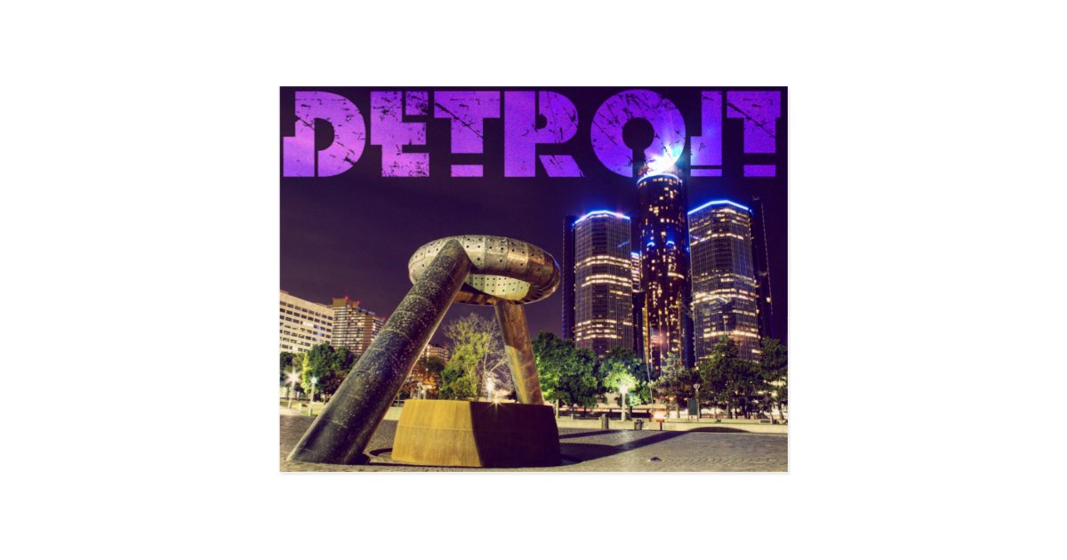 Detroit Postcard | Zazzle.com