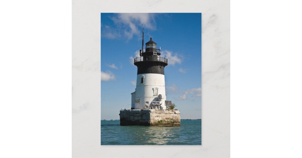 Detroit River Lighthouse Postcard | Zazzle