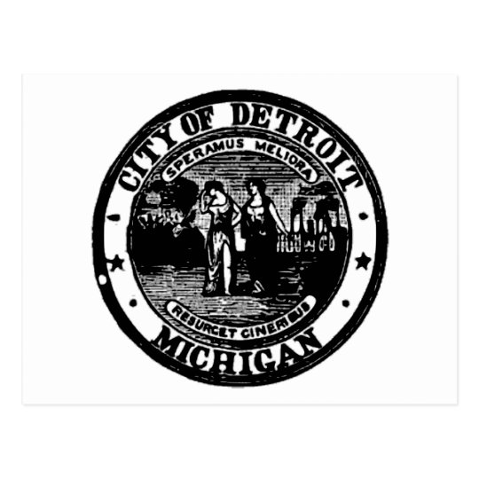 Detroit Seal Postcard | Zazzle.com