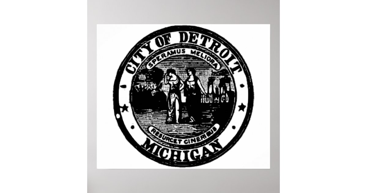 Detroit Seal Poster | Zazzle