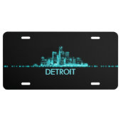 Detroit Skyline License Plate | Zazzle