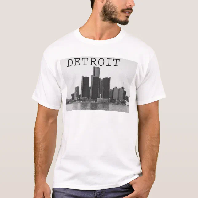 Detroit Skyline T-Shirt | Zazzle