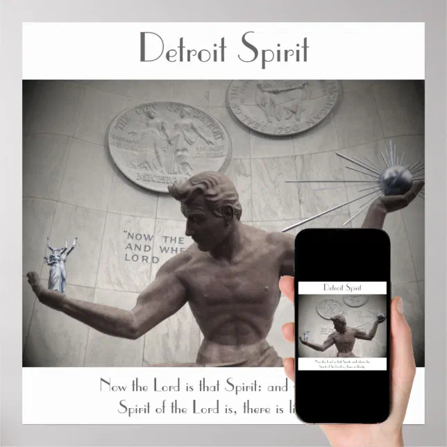 Detroit Spirit (poster) Poster | Zazzle
