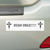 Deus vult Bumper Sticker | Zazzle