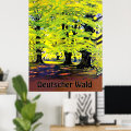 Deutscher Wald, German forest on summer Poster | Zazzle
