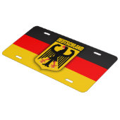 Deutschland Flag & Coat of Arms License Plate | Zazzle