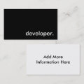 Developer Business Card | Zazzle