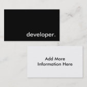 Developer Business Card | Zazzle