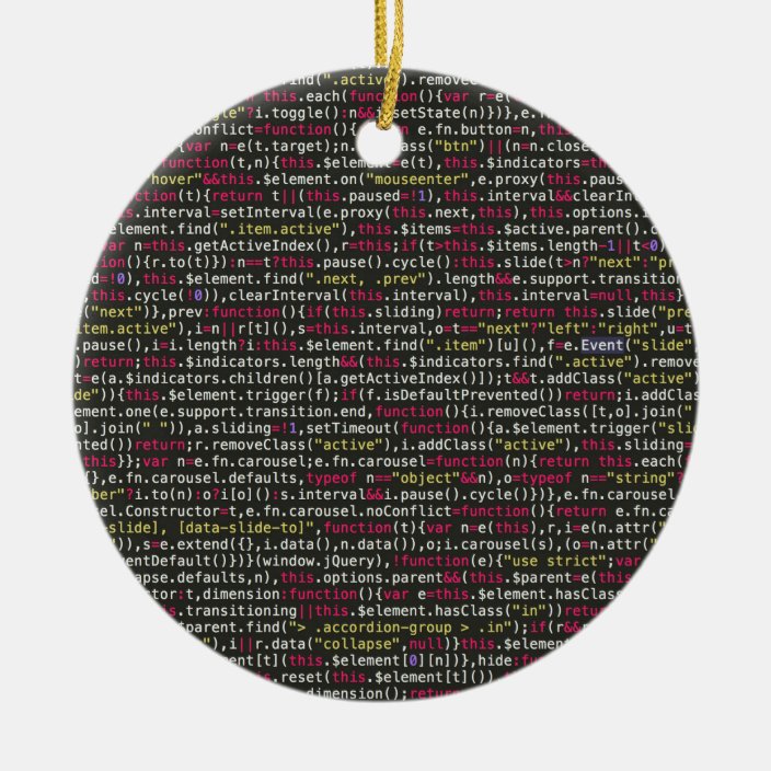 Developer's Terminal Pattern Ceramic Ornament | Zazzle.com