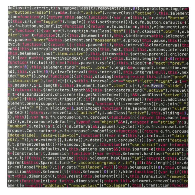 Developer's Terminal Pattern Ceramic Tile | Zazzle