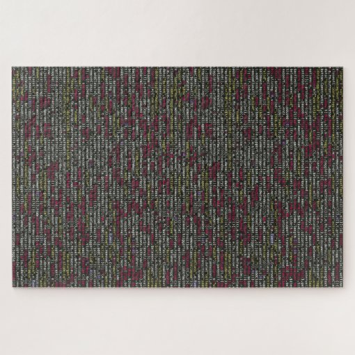 Developer's Terminal Pattern Jigsaw Puzzle | Zazzle