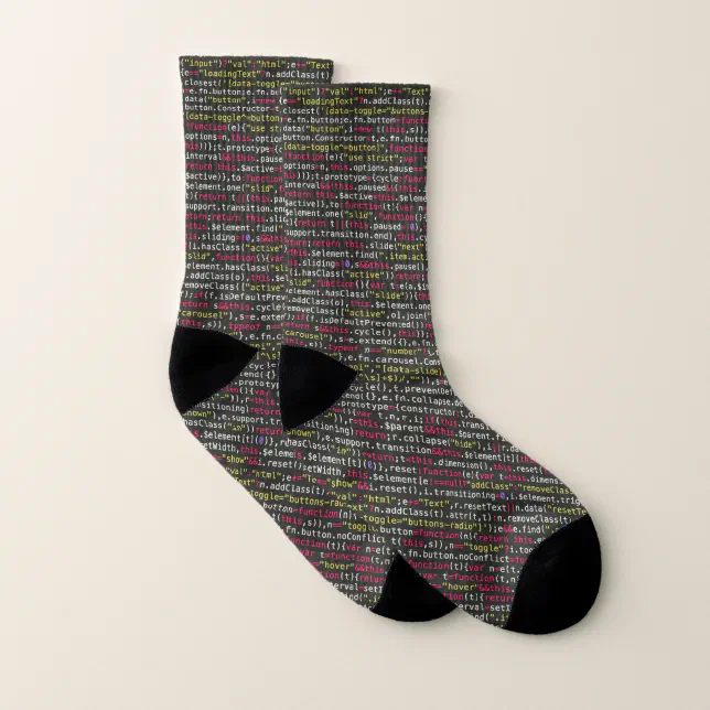 Developer's Terminal Pattern Socks | Zazzle