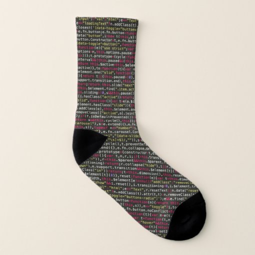 Developer's Terminal Pattern Socks | Zazzle