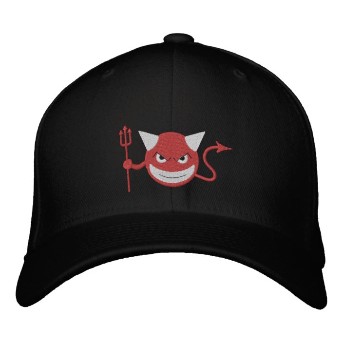 Devil Embroidered Baseball Cap | Zazzle.com