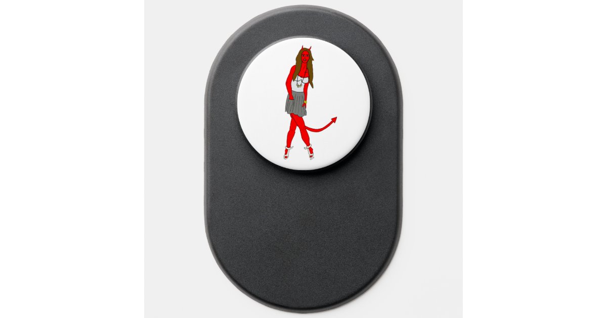 devil girl PopSocket | Zazzle