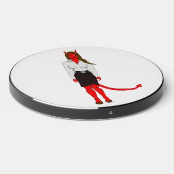 devil girl wireless charger | Zazzle