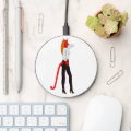 devil girl wireless charger | Zazzle