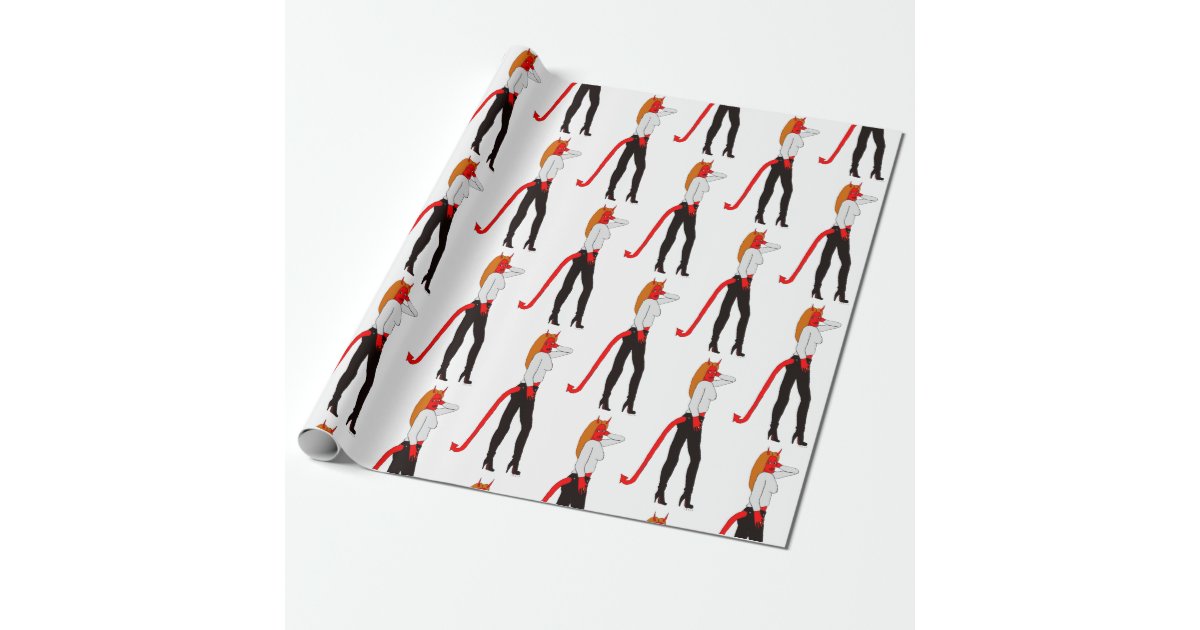 devil girl wrapping paper | Zazzle