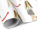 devil girl wrapping paper | Zazzle