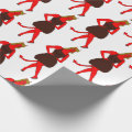 devil girl wrapping paper | Zazzle