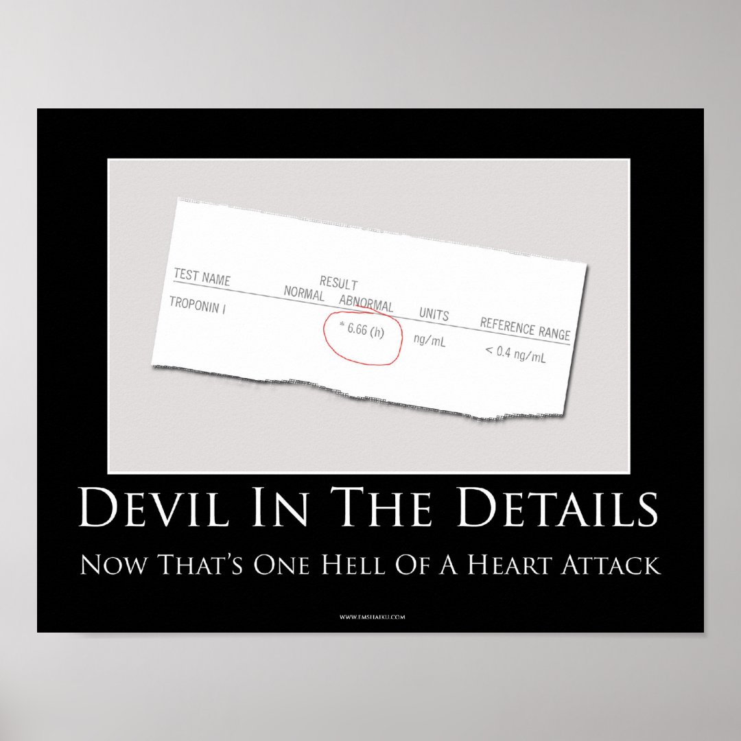 Devil In The Details Motivational Poster | Zazzle
