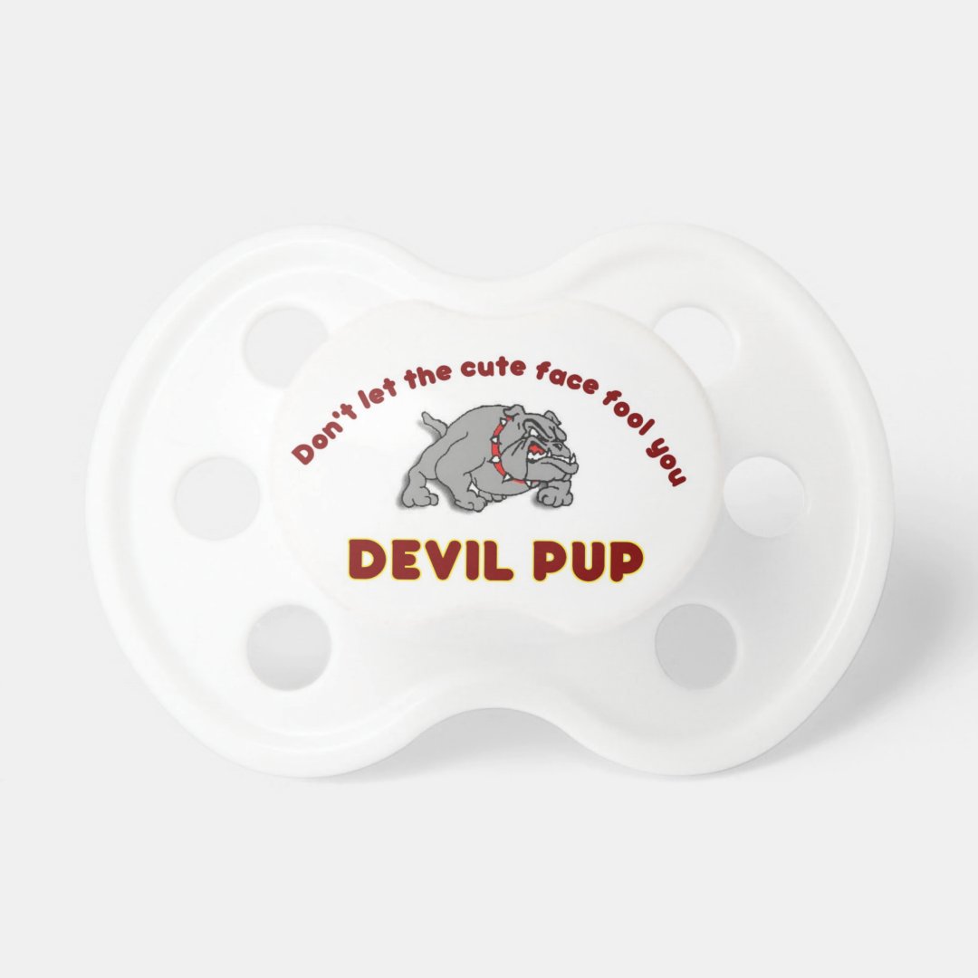 Devil Pup Pacifier | Zazzle