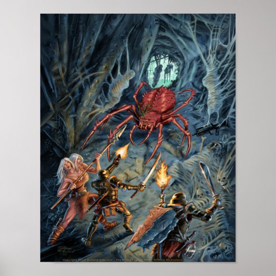 Devil Spider Attack Poster | Zazzle.com