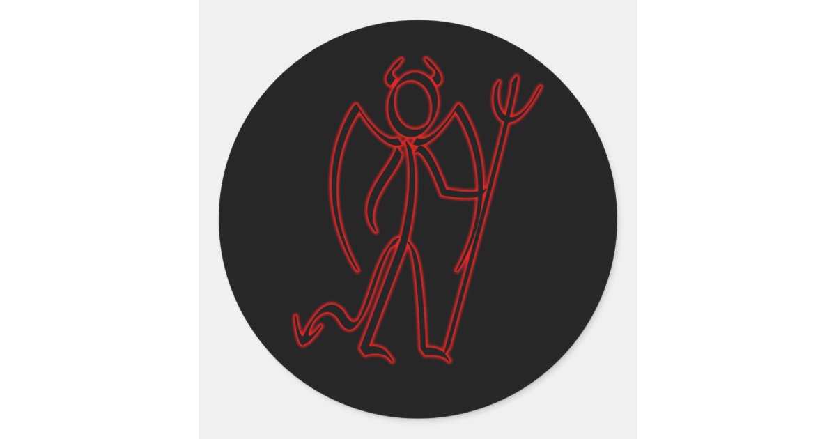 Devil - Stickman Stickers | Zazzle