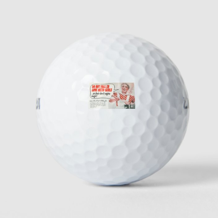 Devil Vagina Magic Golf Balls | Zazzle.com