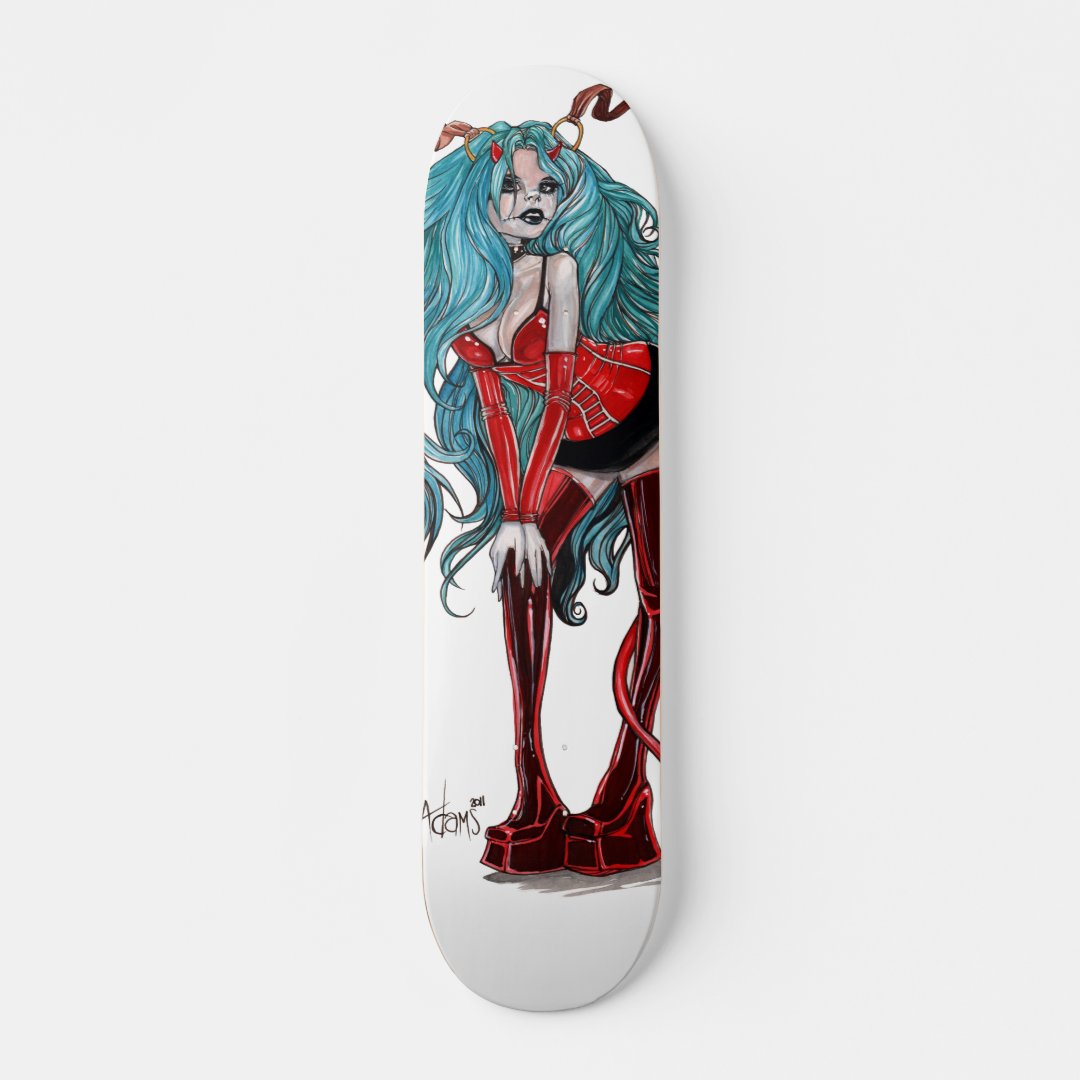 DevilGirl pinup Skateboard Deck | Zazzle
