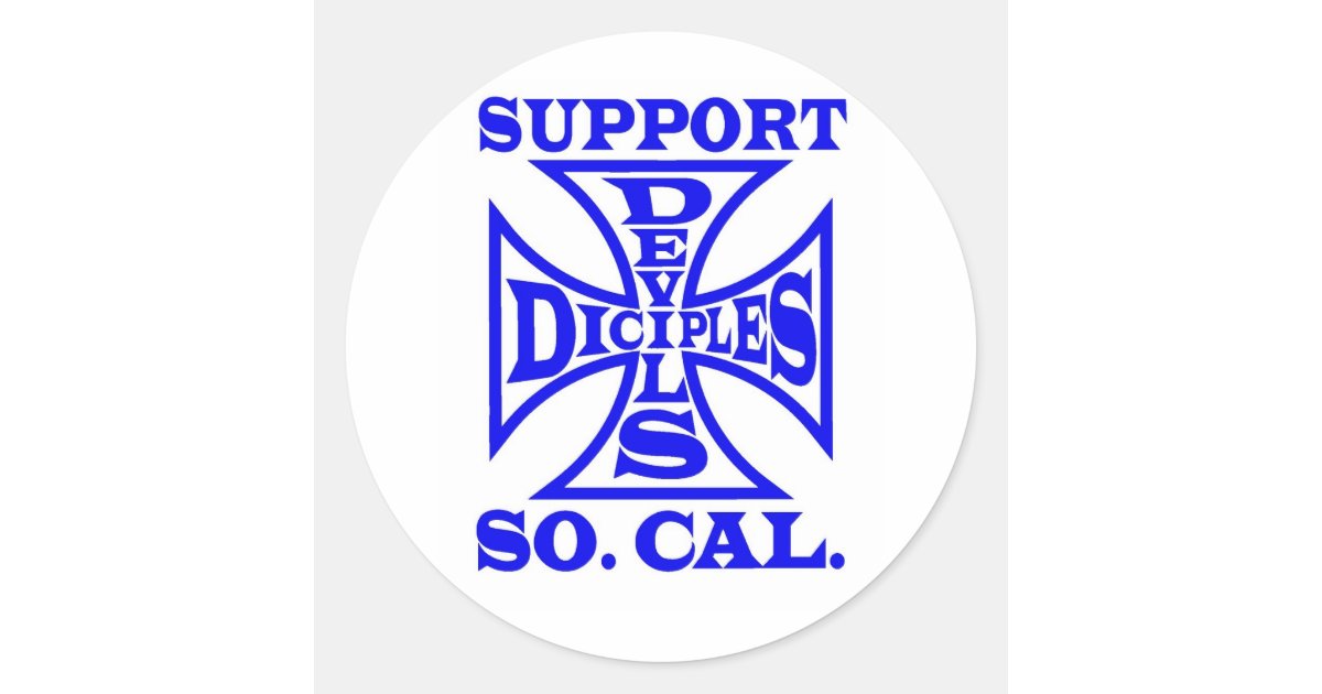 Devils Diciples MC - Support Sticker | Zazzle