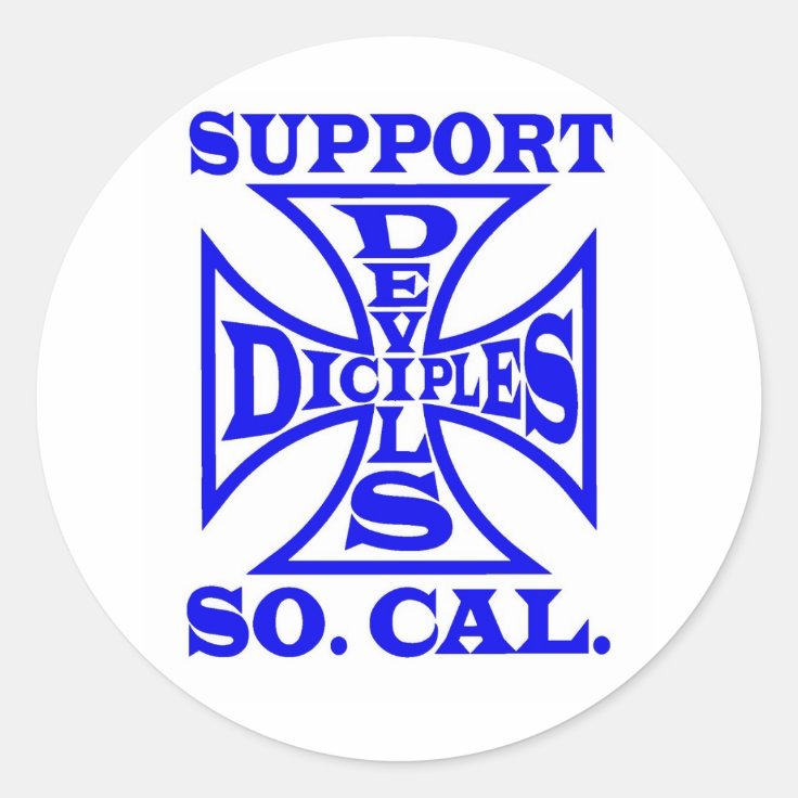 Devils Diciples MC - Support Sticker | Zazzle