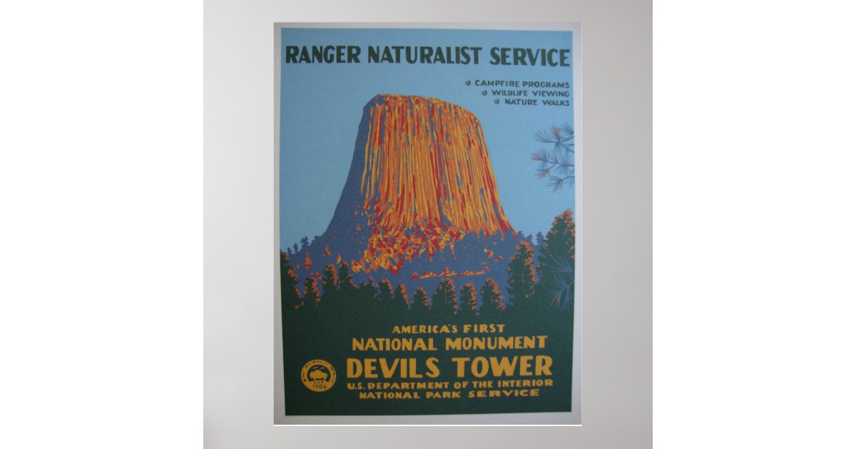 Devil's Tower Fine Print | Zazzle