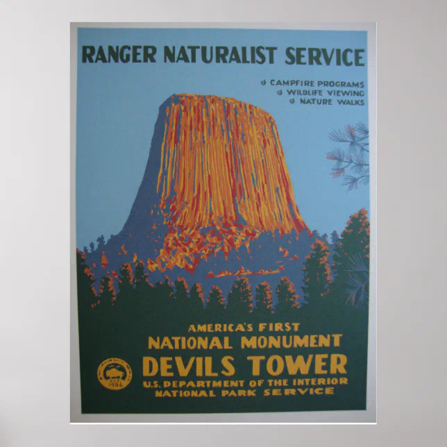 Devil's Tower Fine Print | Zazzle