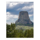 Devils Tower in Wyoming Black and White Postcard | Zazzle.com