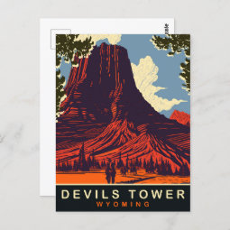 Devils Tower, Wyoming, Travel Postcard | Zazzle