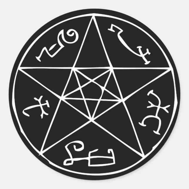 Devil's Trap Classic Round Sticker | Zazzle