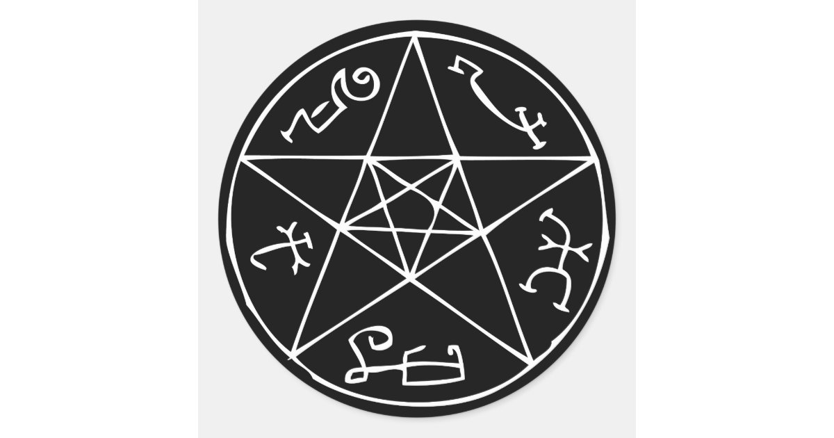 Devil's Trap Classic Round Sticker | Zazzle