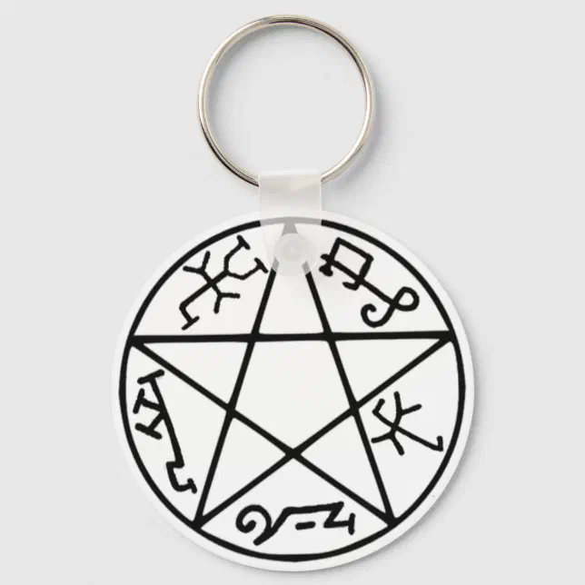 Devil's Trap Keychain | Zazzle