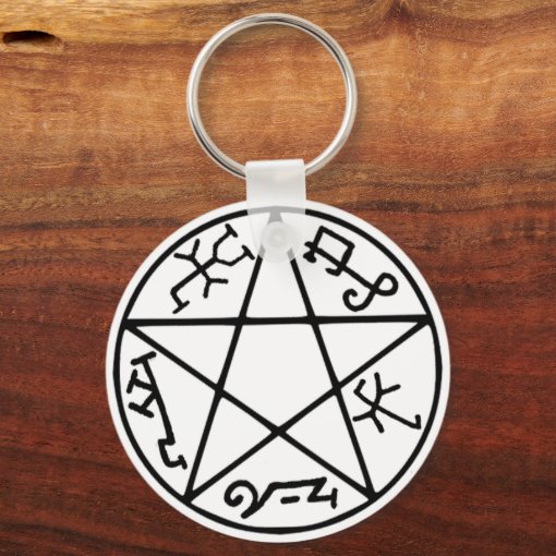 Devil's Trap Keychain | Zazzle