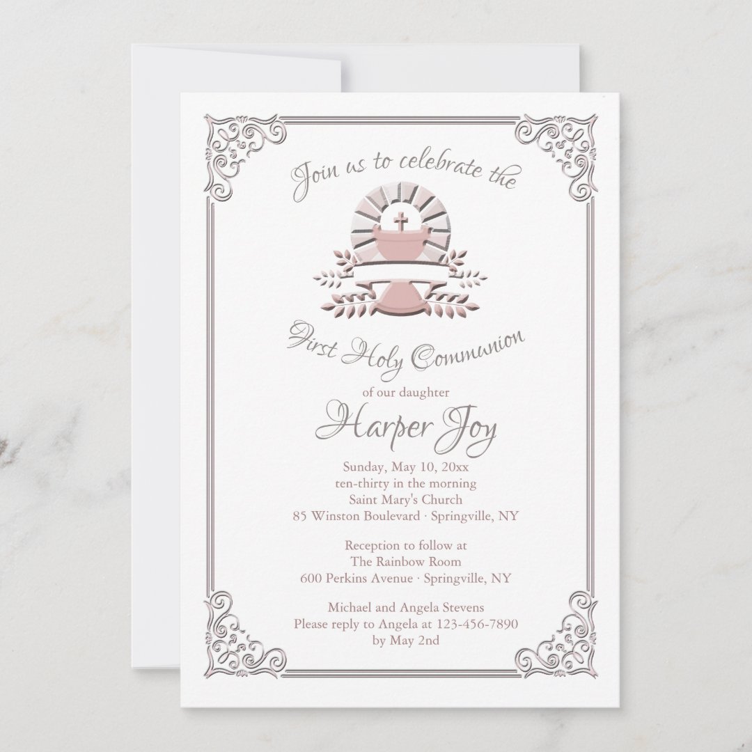 Devine Chalice Communion Invitation | Zazzle