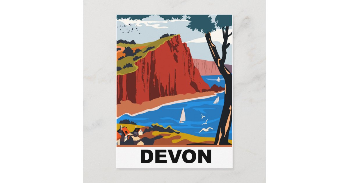 Devon Coast Postcard | Zazzle