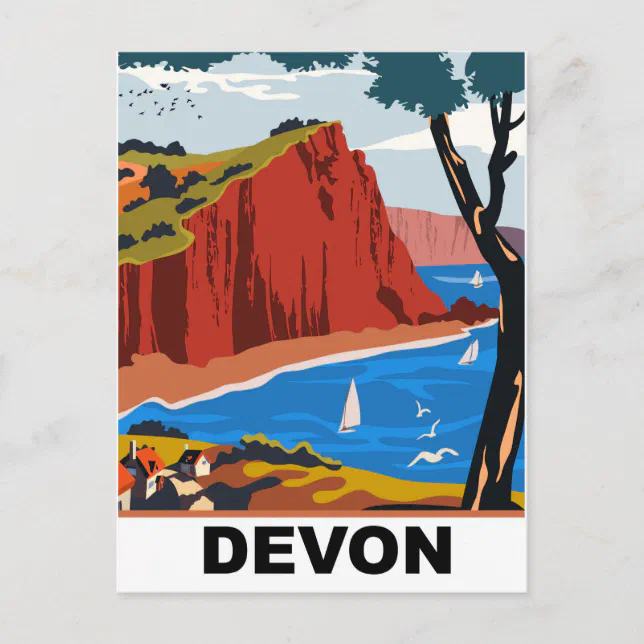 Devon Coast Postcard | Zazzle