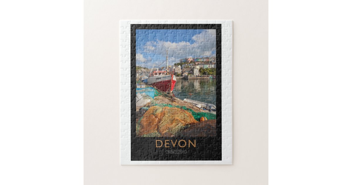 Devon Railway Poster Jigsaw Puzzle | Zazzle
