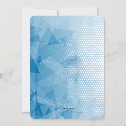 Devoted Blue confirmation Invitation | Zazzle